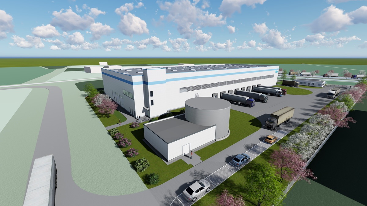 Munkáink - Sárvár Flextronics raktárcsarnok - Zala Art Építész Iroda Kft.